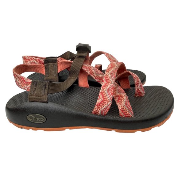 Chaco | Shoes | Chaco Womens Zcloud 2 Orange Strappy Outdoor Hiking ...